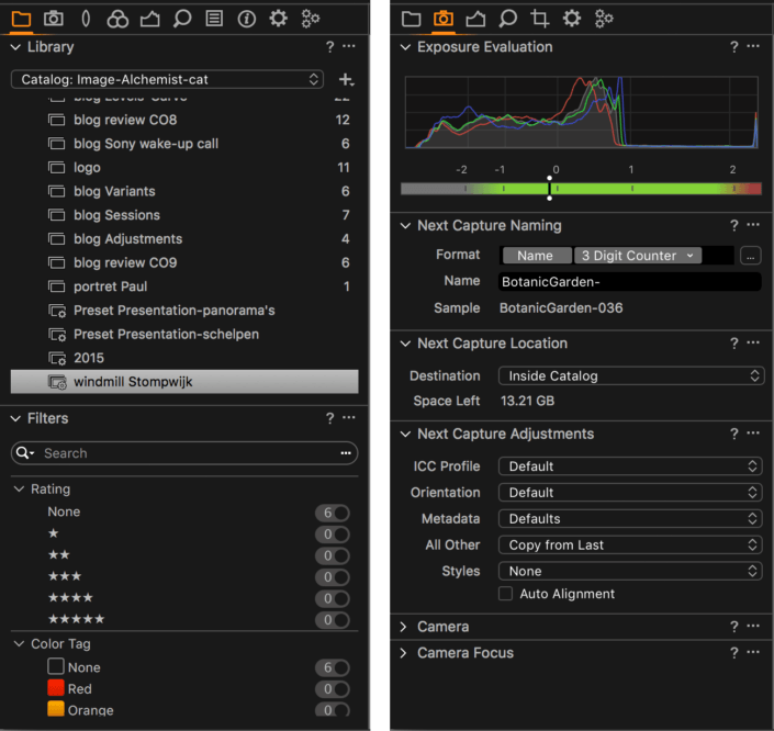 Capture One Workspace • Image Alchemist